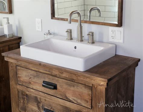 Rustic Bathroom Vanities Ana White