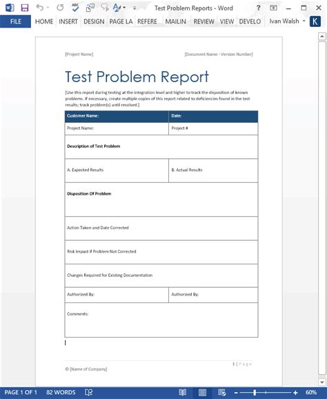 Software Problem Report Template 2 TEMPLATES EXAMPLE TEMPLATES