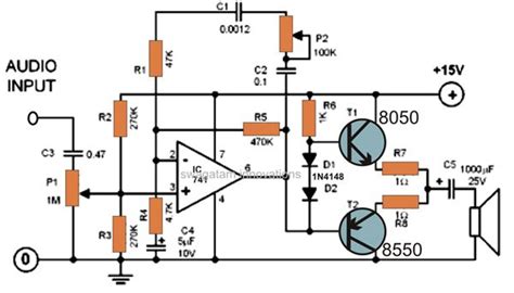 Mini Amplifier Circuit Diagram