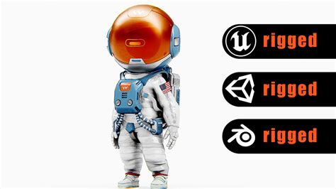 Toon Astronaut Jeremy Rigged For Unreal Engine Unity Mixamo Cgtrader