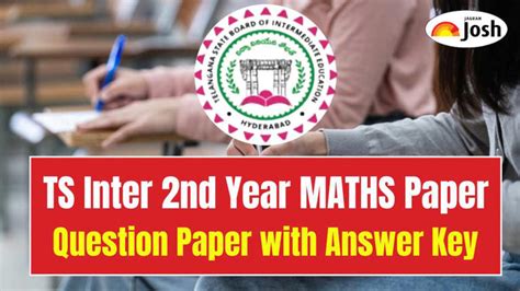 Ts Inter 2nd Year Maths Question Paper 2025 With Answer Key Download Pdf