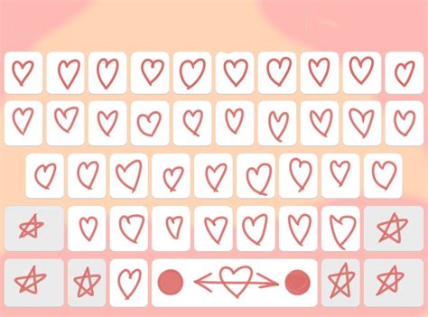 Stunning Heart Keyboard Design