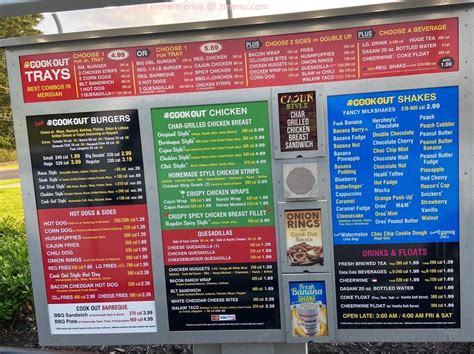Cookout Columbia Ky Online Menu Of Cook Out Columbia Gawpgs