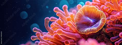 A Symbiotic Relationship Between A Coral Polyp And Its Resident Algae