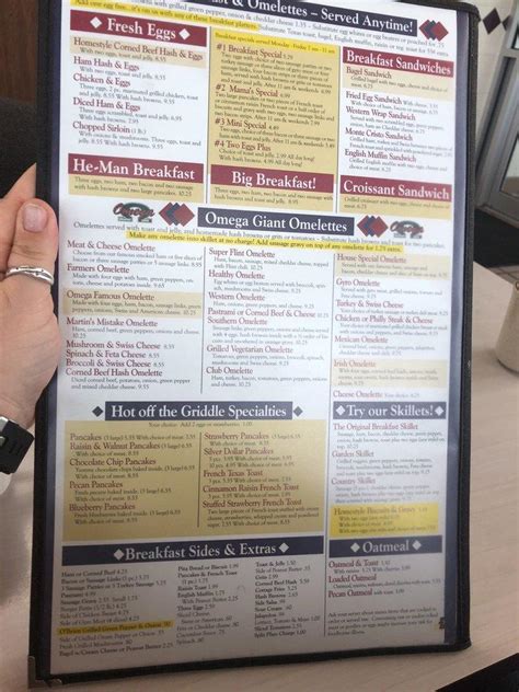 Menu At Omega Ham And Corn Beef Deli Restaurant Grand Blanc
