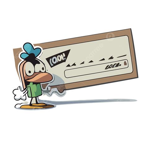 만화 캐릭터는 종이 접시 뒤에 표시가 있습니다 벡터 고립 된 만화 백지 수 표와 스티커 디자인 상표 Png 일러스트 및