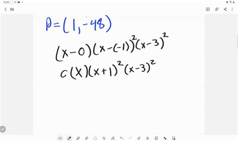Solvedfind A Polynomial Function With The Given Real Zeros Whose Graph Contains The Given Point