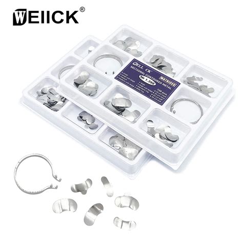 치과 매트릭스 단면 윤곽 금속 매트릭스 전체 키트 치아 교체 덴트시트 도구 100 개박스 Aliexpress