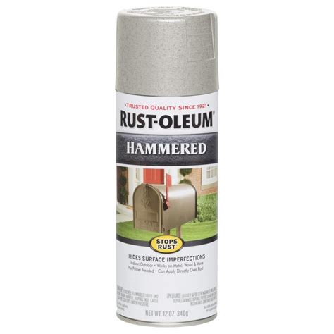 Rust Oleum Stops Rust Gloss White Hammered Actual Net Contents Oz At Lowes Com