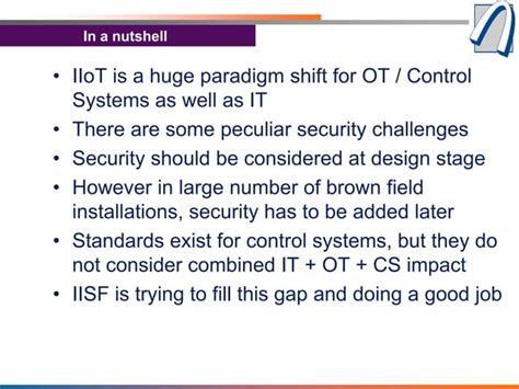 Industrial Iot Security Standards And Frameworks Pptx
