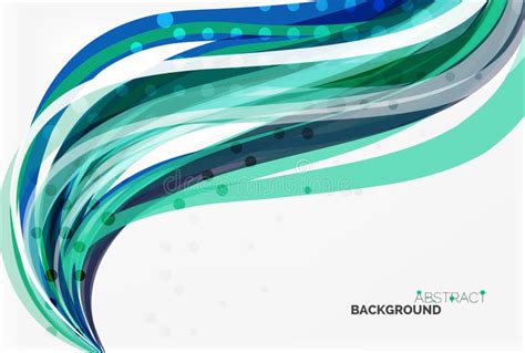 Vector Geometric Flowing Lines Abstract Background Stock Vector Illustration Of Line