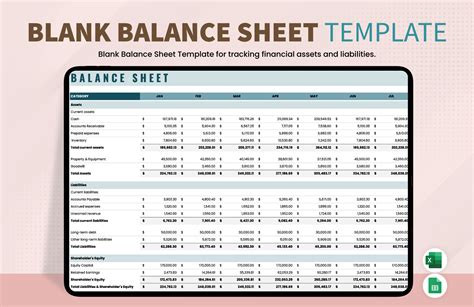 Free Balance Sheet Templates To Edit Online