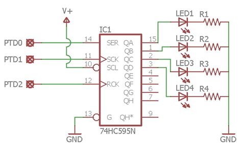 Solved Please Write A C Program For This Using 74HC595 Chegg