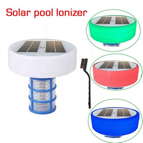 Solar Pool Ionizer Copper Pool Ionizer Floater Auto Switching Of Multi Colored Led Night Light