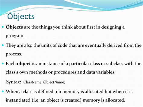 Basics Of Object Oriented Programming Ppt