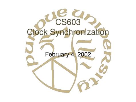 Ppt Cs603 Clock Synchronization Powerpoint Presentation Free