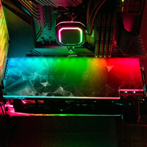 Custom RGB GPU Backplate Spectrum Etsy UK