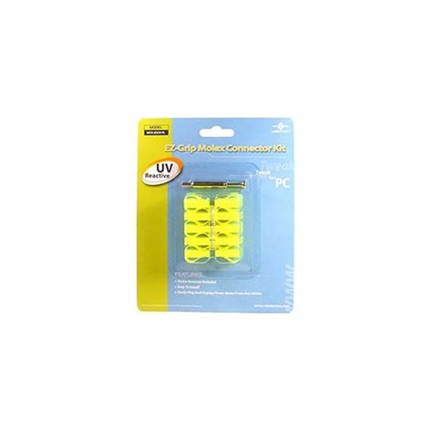 Vantec Ez Grip Molex Connector Kit Uv Reactive Yellow Geewiz