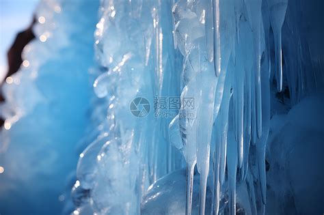 冰墙上的冰柱高清图片下载 正版图片600904452 摄图网