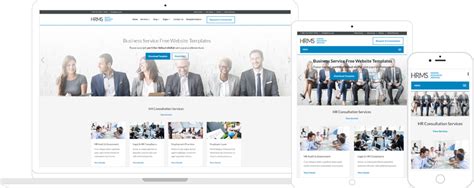 Hrms Human Resources Service Template Template Feature Page