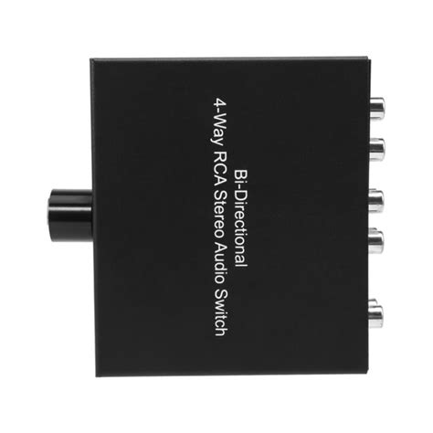 4 Way Stereo L R Sound Channel Bi Directional Audio Switcher 1 In 4 Out 4 In 1 Out Audio