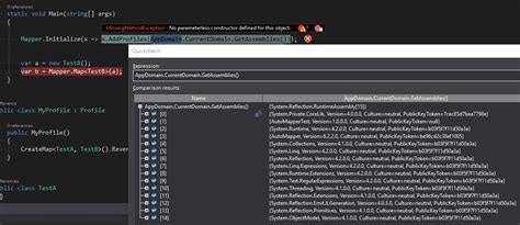 Exception While Initialize With Assemblies Scanning Issue AutoMapper AutoMapper GitHub