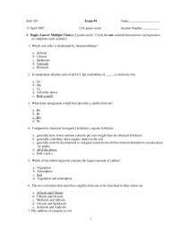 78 Questions With Solutions On Soil Exam 4 SoilS 201 Docsity