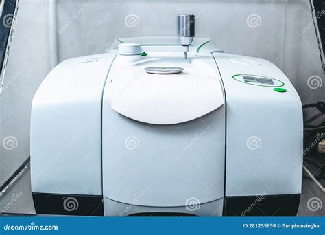 Fourier Transform Infrared Spectroscopy Ftir Instrument And Sample In