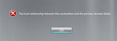 Trust Relationship Between Workstation And Domain Fails Fix Without