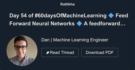 Day 54 Of 60daysofmachinelearning 🔷 Feed Forward Neural Networks 🔷 A