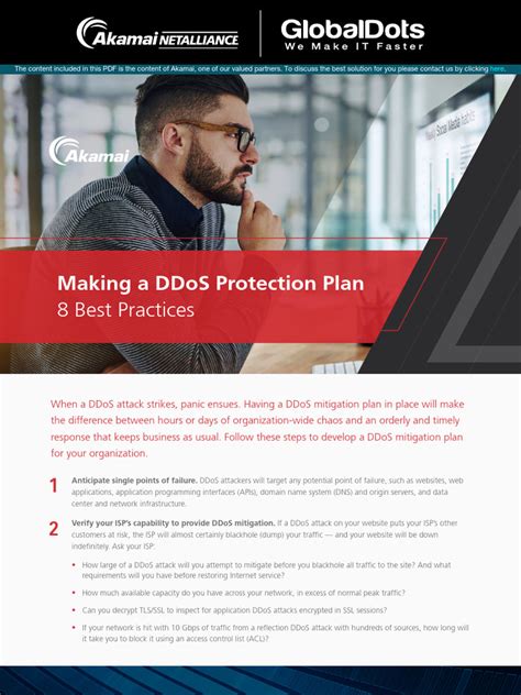 8 Steps To A Ddos Mitigation Plan Gd 1 Pdf Denial Of Service Attack Transport Layer Security