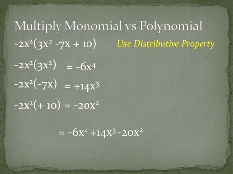 Ppt 7 6 Multiply A Polynomial By A Monomial Powerpoint Presentation
