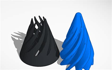 3d Design Spiral Cone Fidget Tinkercad