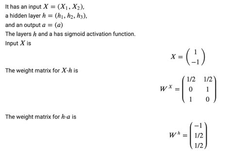 Solved Consider This Neural Network Consider We Have A
