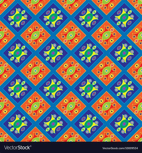 Abstract Geometric Colorful Seamless Pattern Vector Image