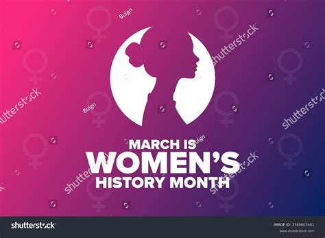 March National Womens History Month Holiday Stock Vector Royalty Free