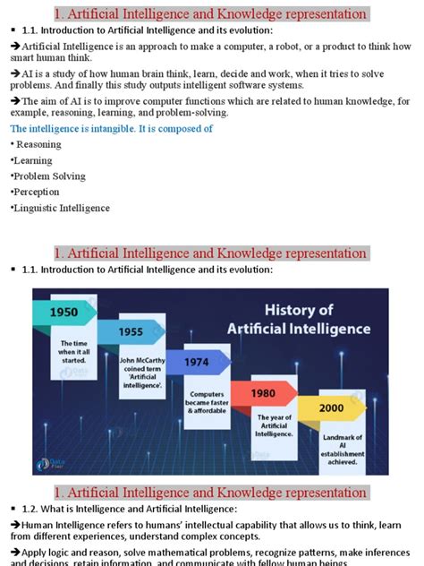 Chapter 1 Artificial Intelligence And Knowledge Representation Pdf