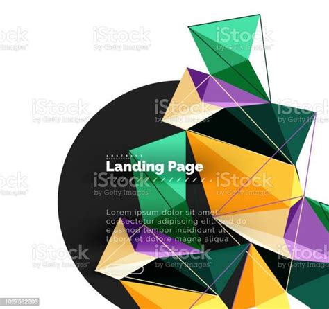 3d 삼각형 추상 배경 다각형 형상 디자인 벡터 0명에 대한 스톡 벡터 아트 및 기타 이미지 0명 결정체 구 Istock