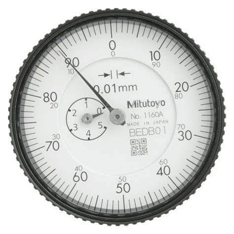 Mitutoyo 1160a Series 1 Back Plunger Dial Indicator 0 5mm Master Gage And Tool Co