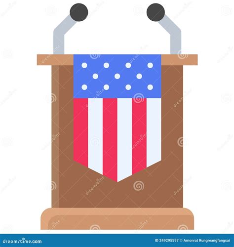 Lectern Icon Vector From Activist Collection Thin Line Lectern Outline Icon Vector Illustration