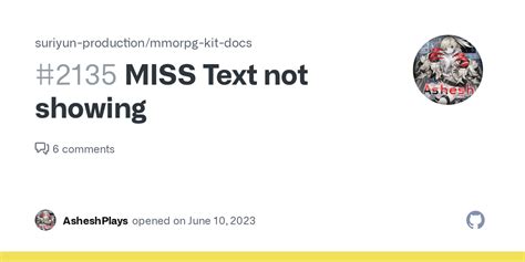 MISS Text Not Showing Issue 2135 Suriyun Production Mmorpg Kit