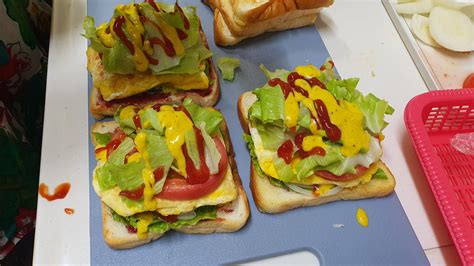 토마토 샌드위치 만들기 토스트