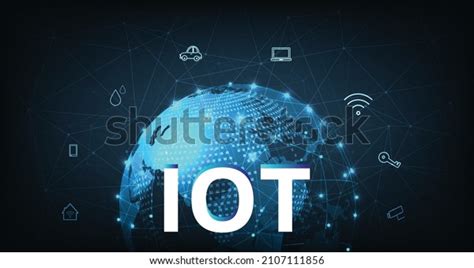Internet Thingsiot Concept Design Designglobal Network Stock Vector Royalty Free 2107111856