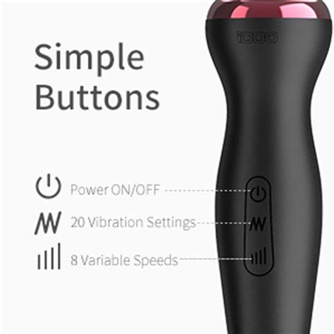 Cheap Modes Cordless Body Massage Magic Wand Massager With Memory