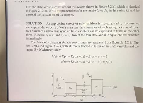 Solved EAAMPLE Find The State Variable Equations For The Chegg Com