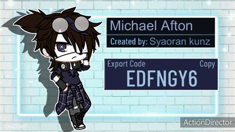 William Afton Gacha Club Export Code Canvas Isto