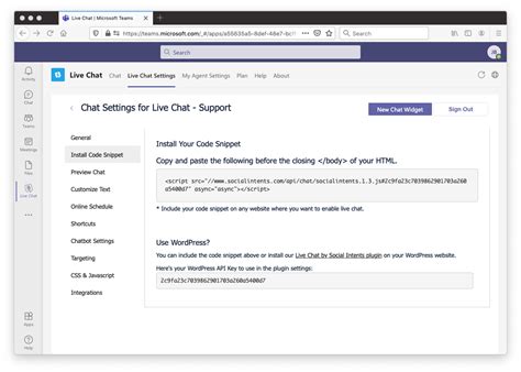 Where Do I Find My Live Chat Code Snippet Social Intents Knowledge Base