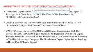 Net Operating Approach In Financial Management PPTX