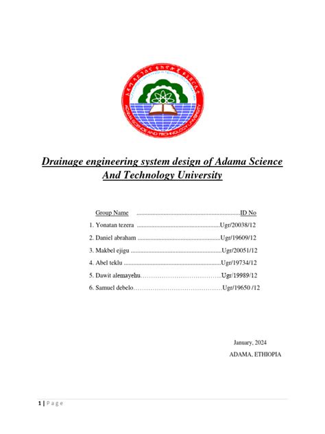drainage project pdf drainage basin discharge hydrology