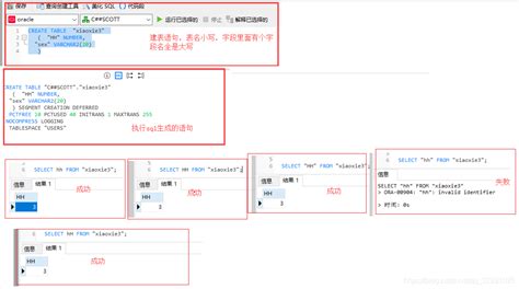 oracle中关于大小写问题 oracle 大小写 csdn博客